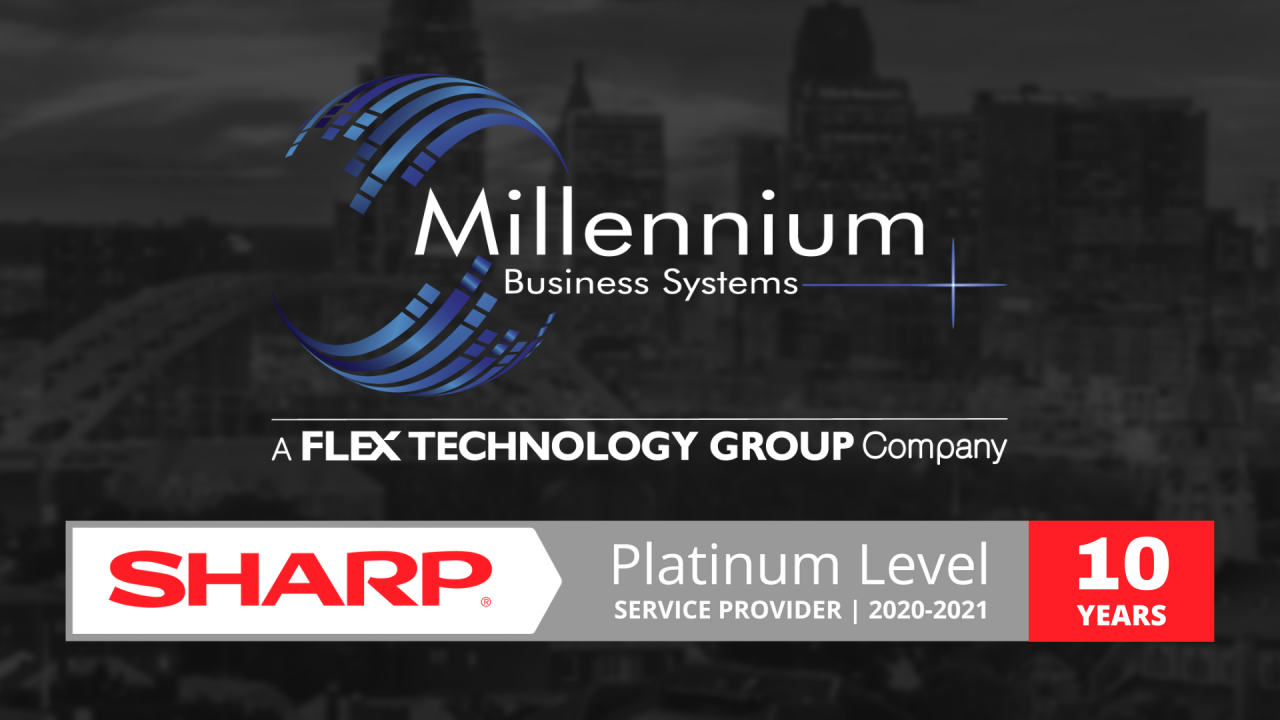 Millennium Business Systems Awarded Sharp Platinum Level Service ...